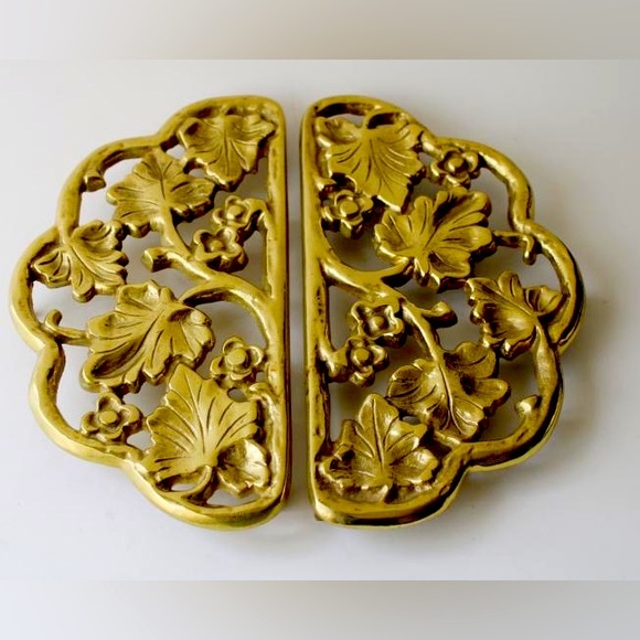 Harvin | Kitchen | Two Part Round Brass Trivet Harvin Solid Brass ...